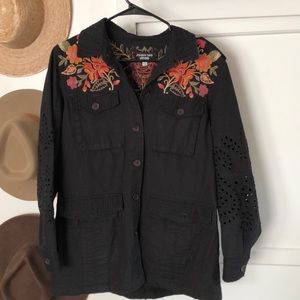 Johnny Was Jackets & Coats | Embroidered Corduroy Jacket | Poshmark